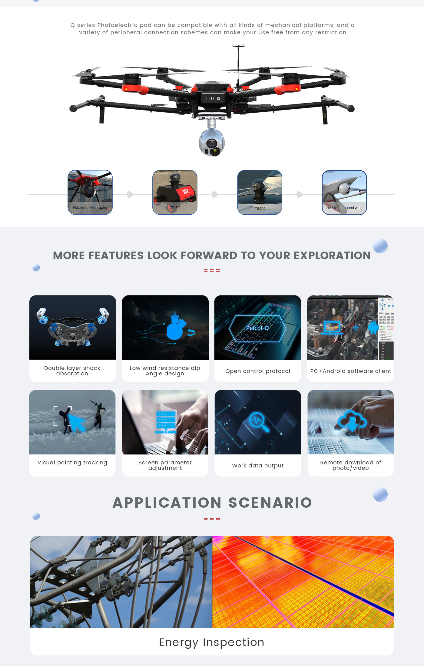 INYYO Q302_Dual Sensor Pod_Products_ZINGTO Avigation Technology Co., Ltd