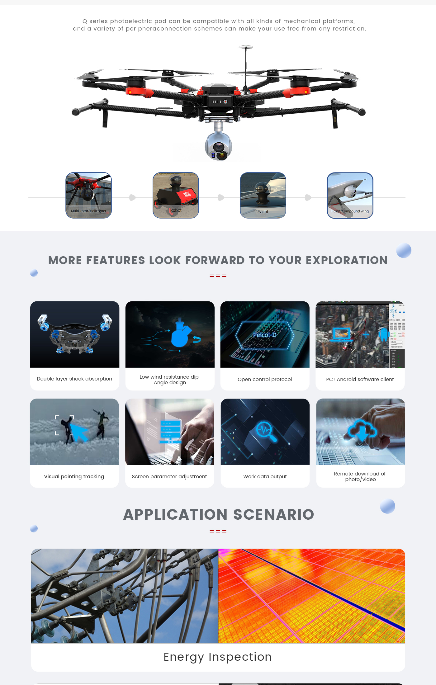 INYYO Q303_Three Sensor Pod_Products_ZINGTO Avigation Technology Co., Ltd
