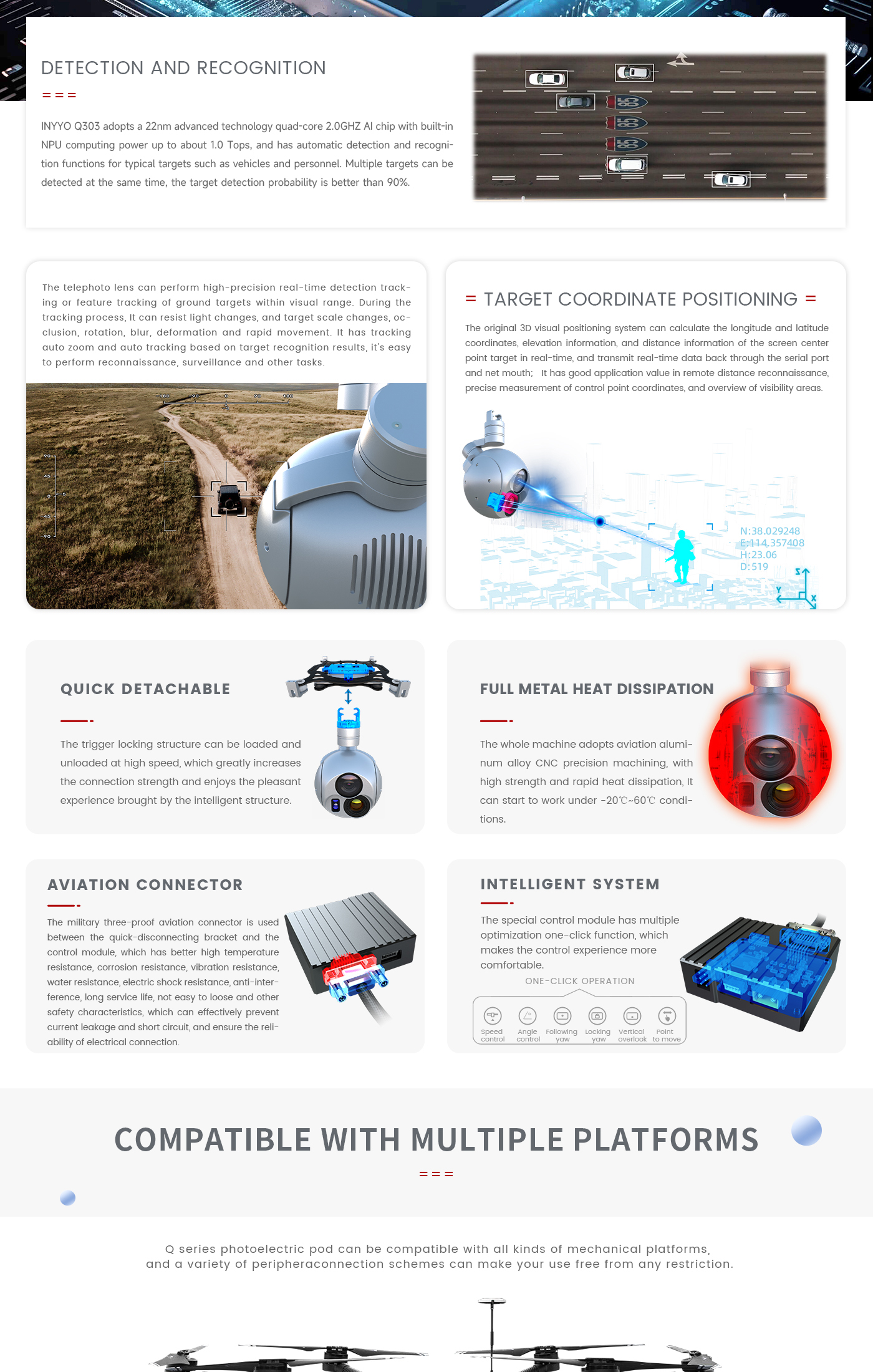 INYYO Q303_Three Sensor Pod_Products_ZINGTO Avigation Technology Co., Ltd