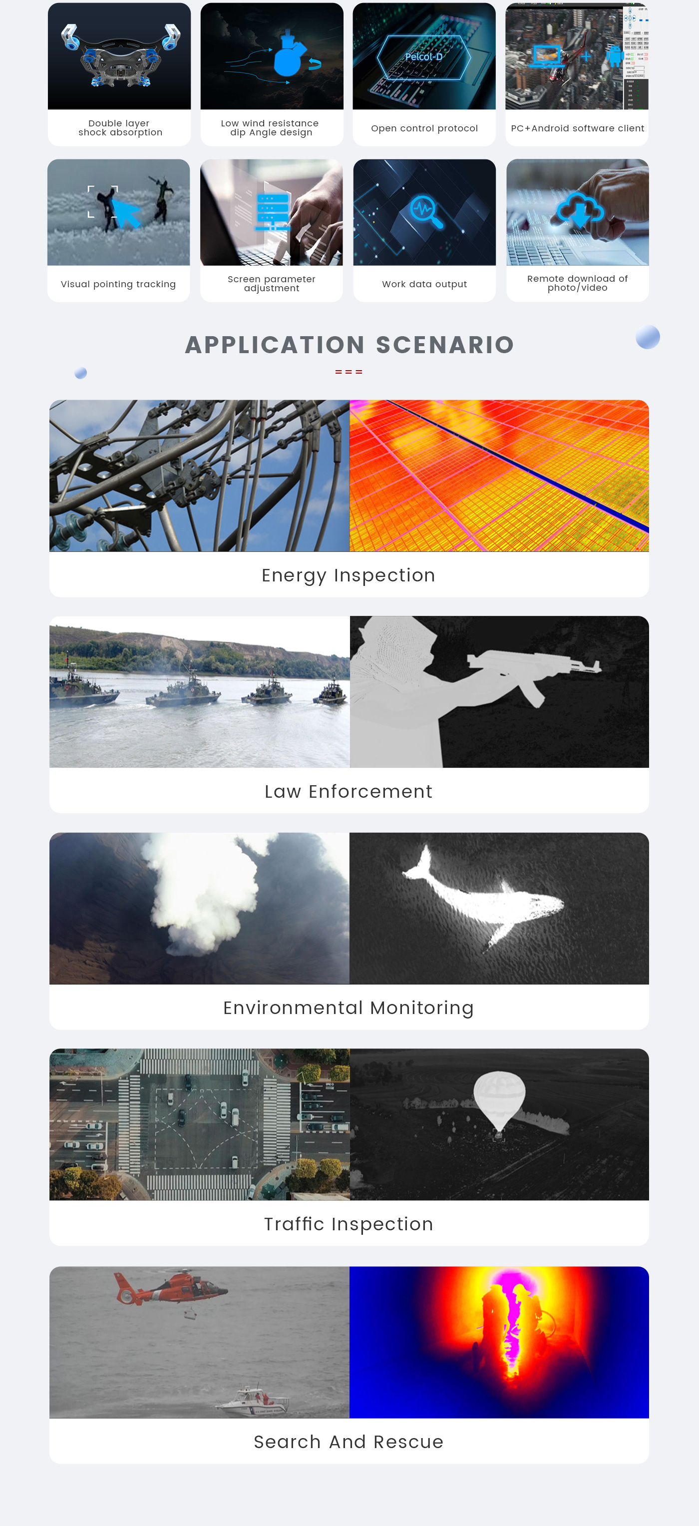 INYYO Q353_Three Sensor Pod_Products_ZINGTO Avigation Technology Co., Ltd